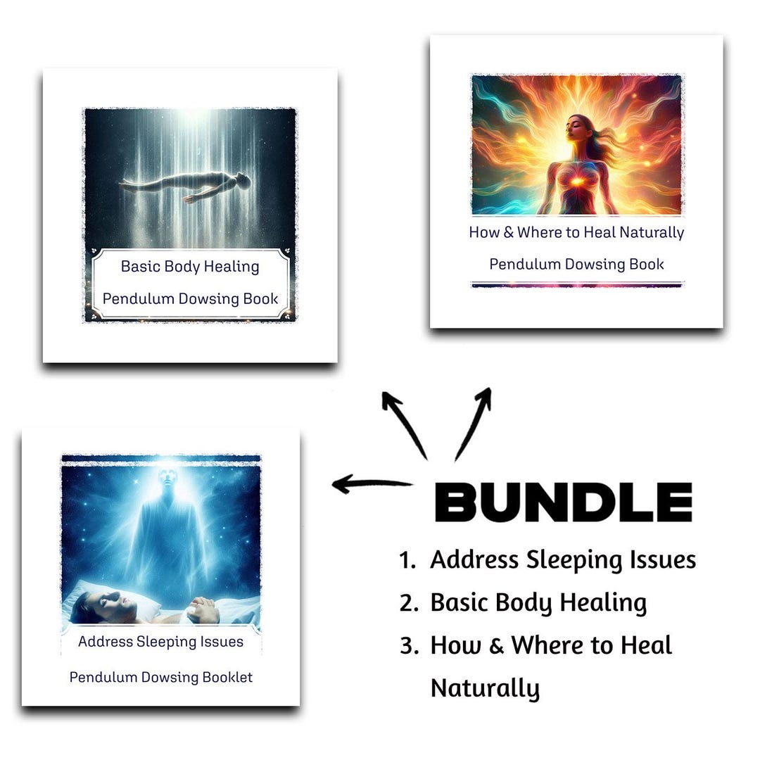 Healing Pendulum Charts Bundle: Body Restoration, Sleep Harmony, and ...