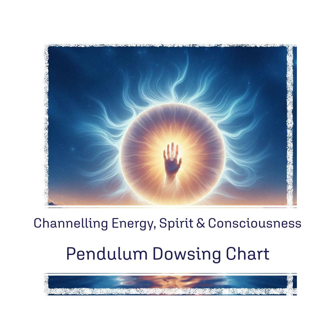 Channelling Energy, Spirit & Consciousness Pendulum Dowsing Chart - Etsy