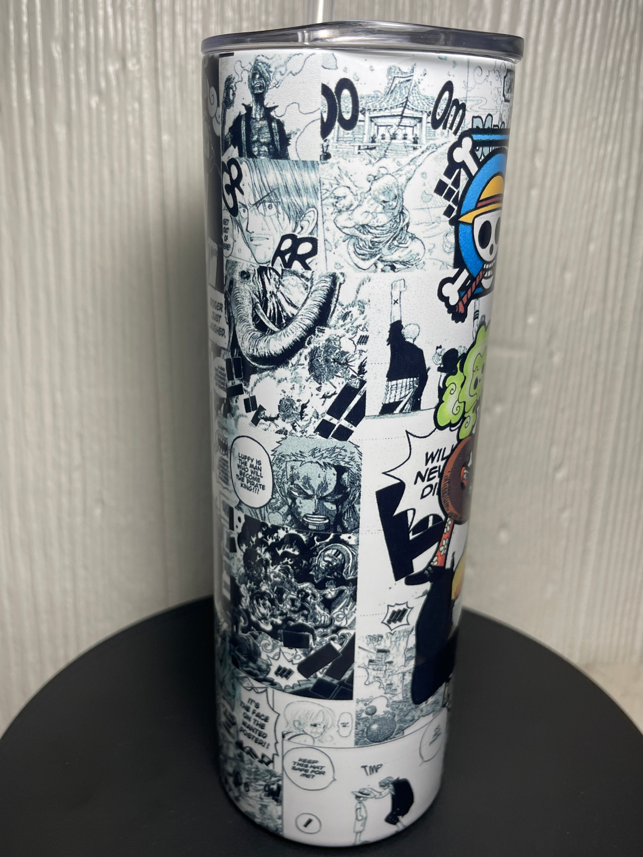 One Piece Themed Tumbler, Anime Cup, Manga Cup, Straw Hat Pirates ...