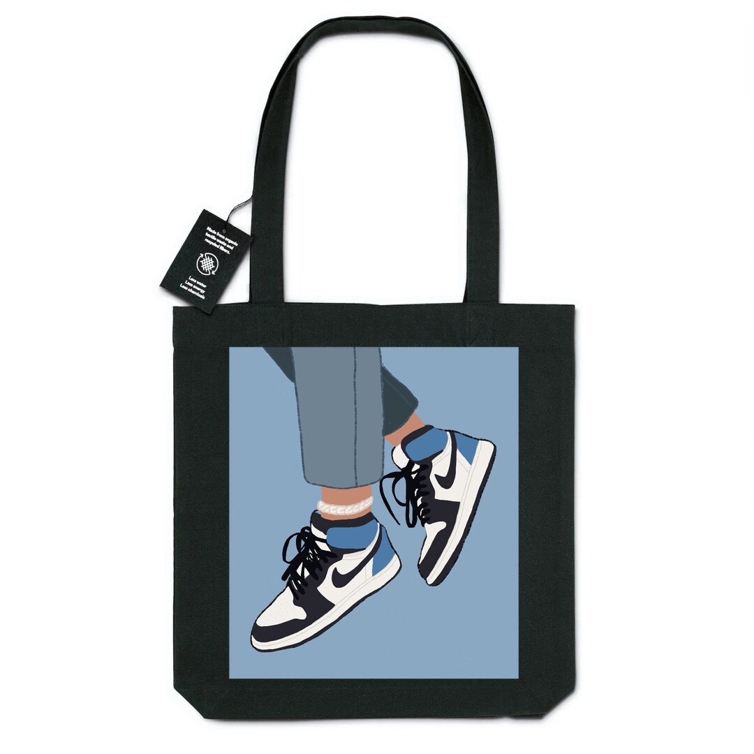 TOTEBAG Air Jordan 1 Retro High OG Obsidian UNC 2019 Illustration ...