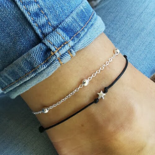Star Anklet Tiny Star Anklet Beach Anklet Ankle Bracelet - Etsy