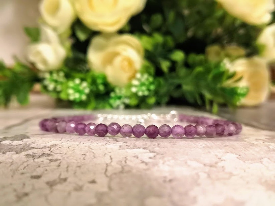 February Bracelet Amethyst Bracelet February Birthstone Gemstone ...