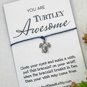 Turtle Wish Bracelet Turtle Bracelet Turtle Jewellery Sea Turtle ...