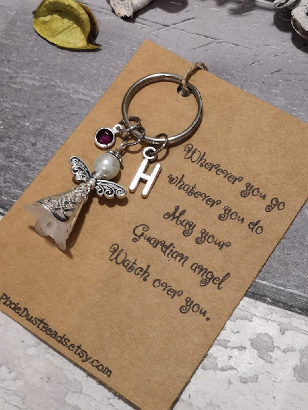 Guardian Angel Keyring ,guardian Angel Keychain, Guardian Angel Gift ...