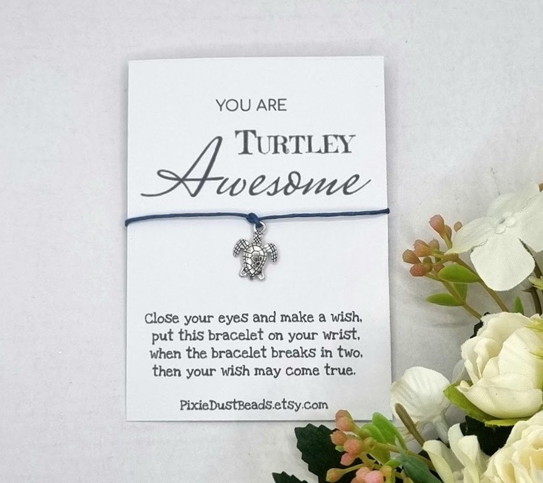 Turtle Wish Bracelet Turtle Bracelet Turtle Jewellery Sea Turtle ...