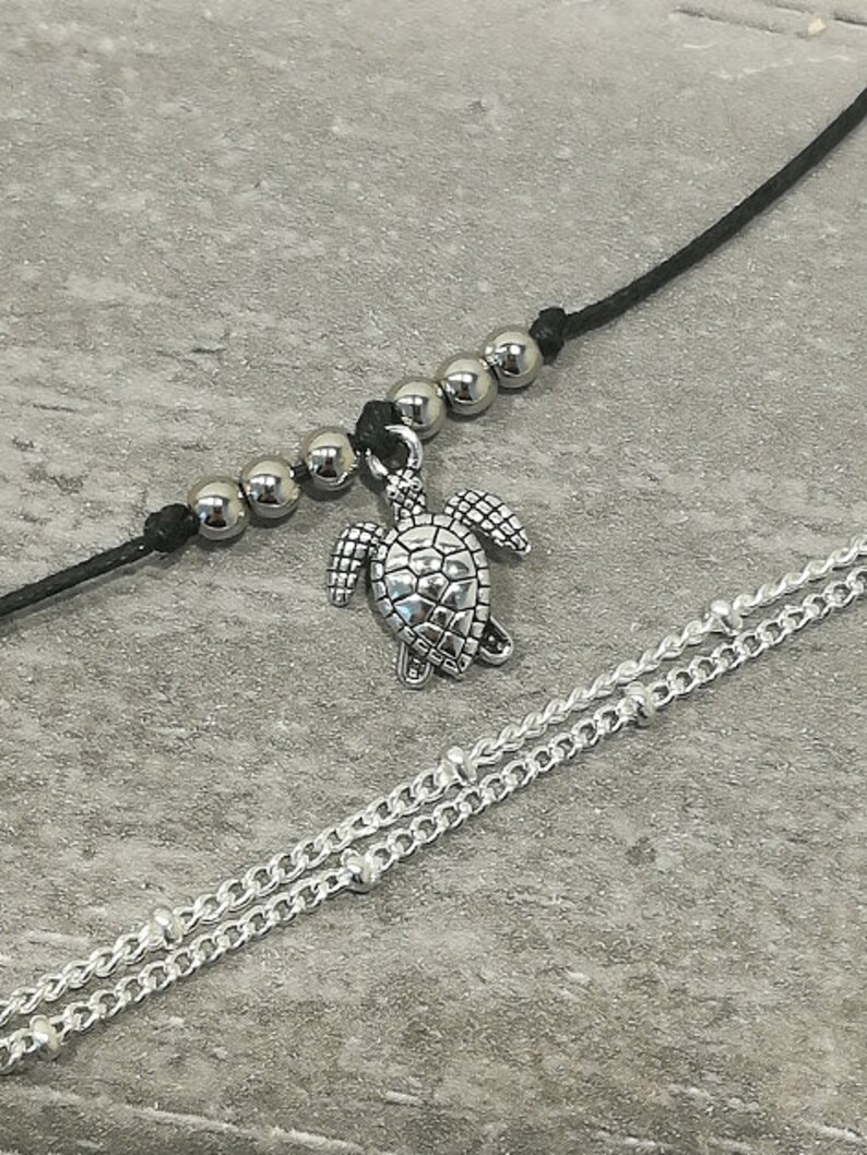 Turtle Anklet Silver Turtle Anklet Sea Turtle Anklet Turtle - Etsy UK