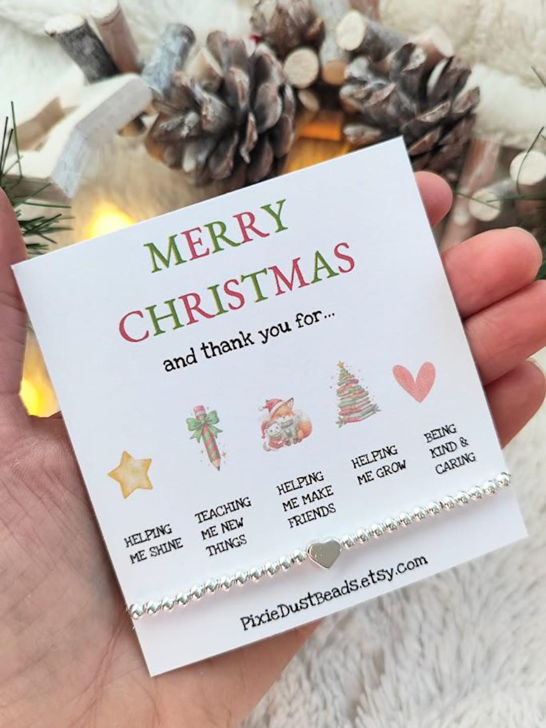 Teacher Christmas Gift Christmas Gift Teacher Gift Teacher Card Thank ...
