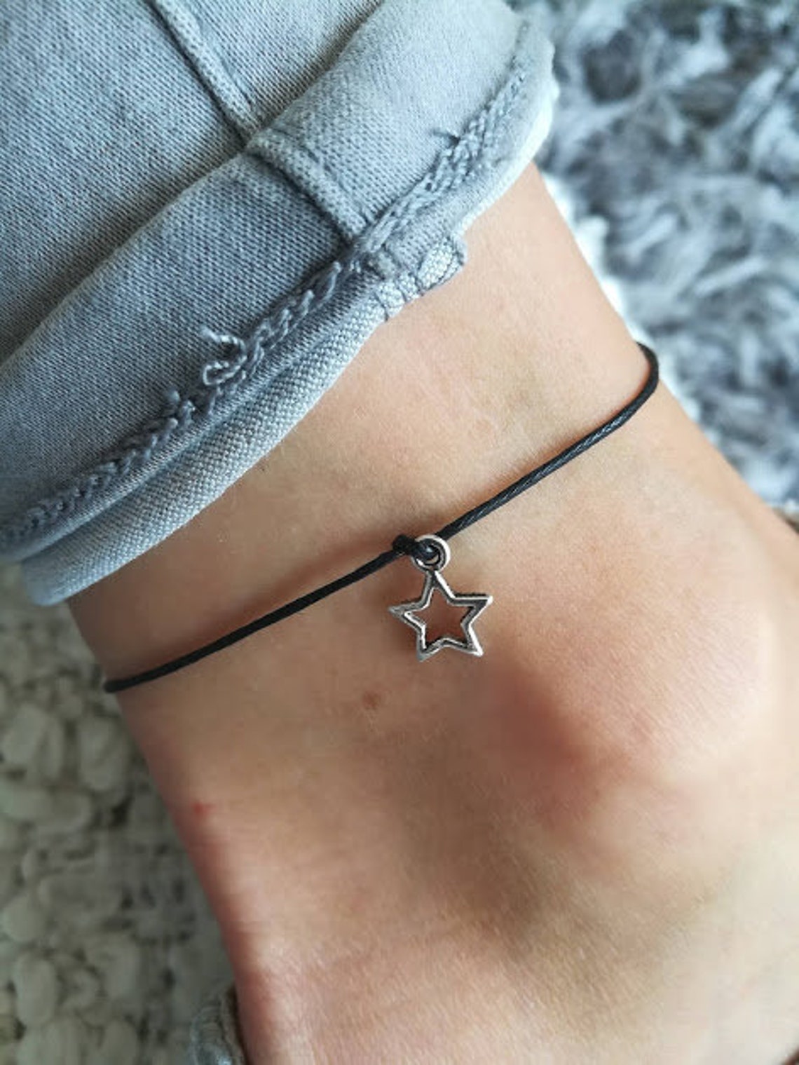 Sun Anklet Moon Anklet Star Anklet Set of 3 Anklets - Etsy