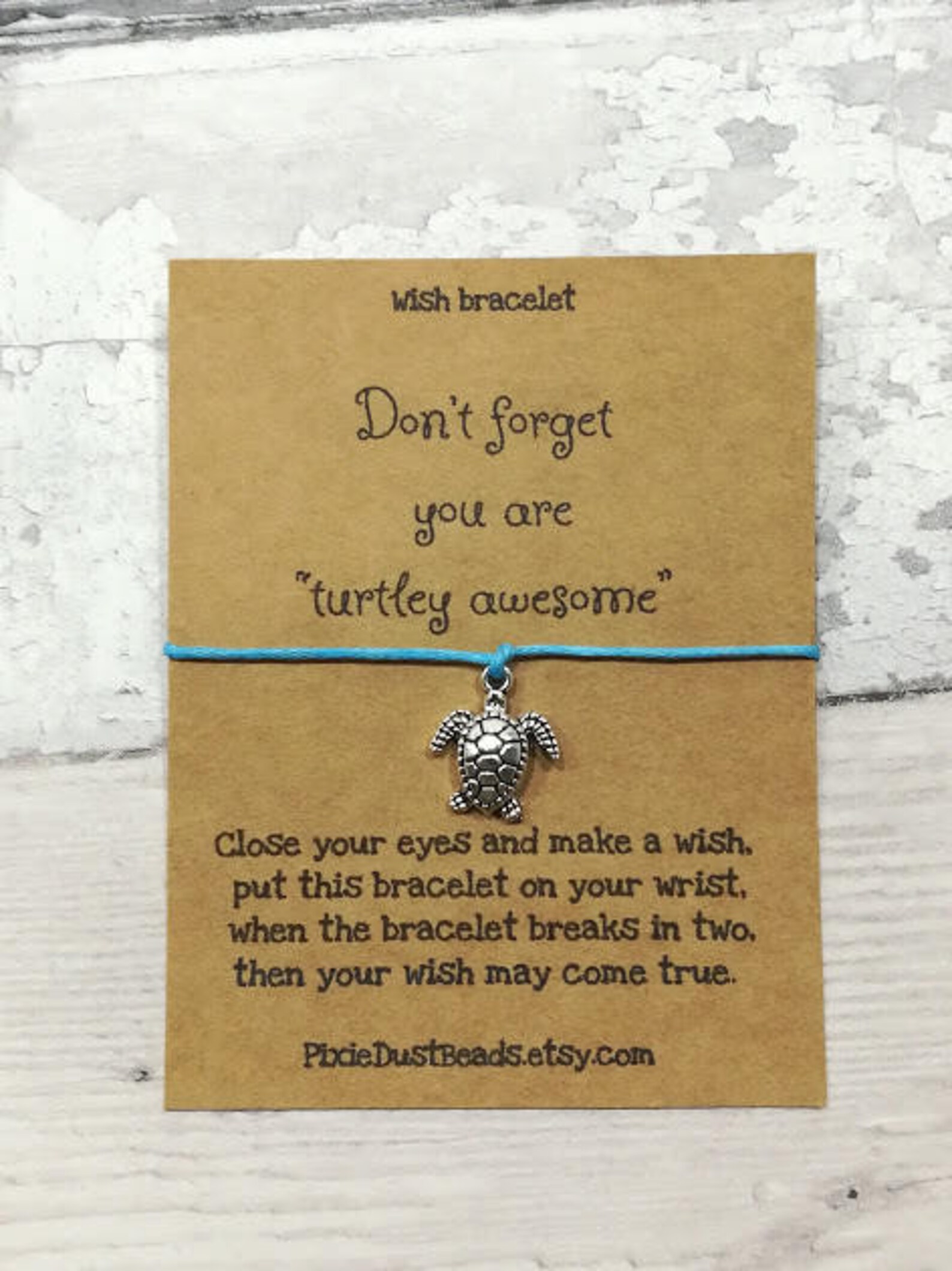 Turtle Wish Bracelet Turtle Bracelet Turtle Jewellery Sea - Etsy UK