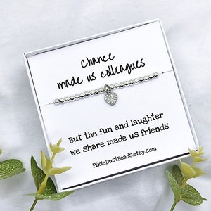 Chance Made Us Colleagues Bracelet Gift for Friend Leaving Gift New Job ...