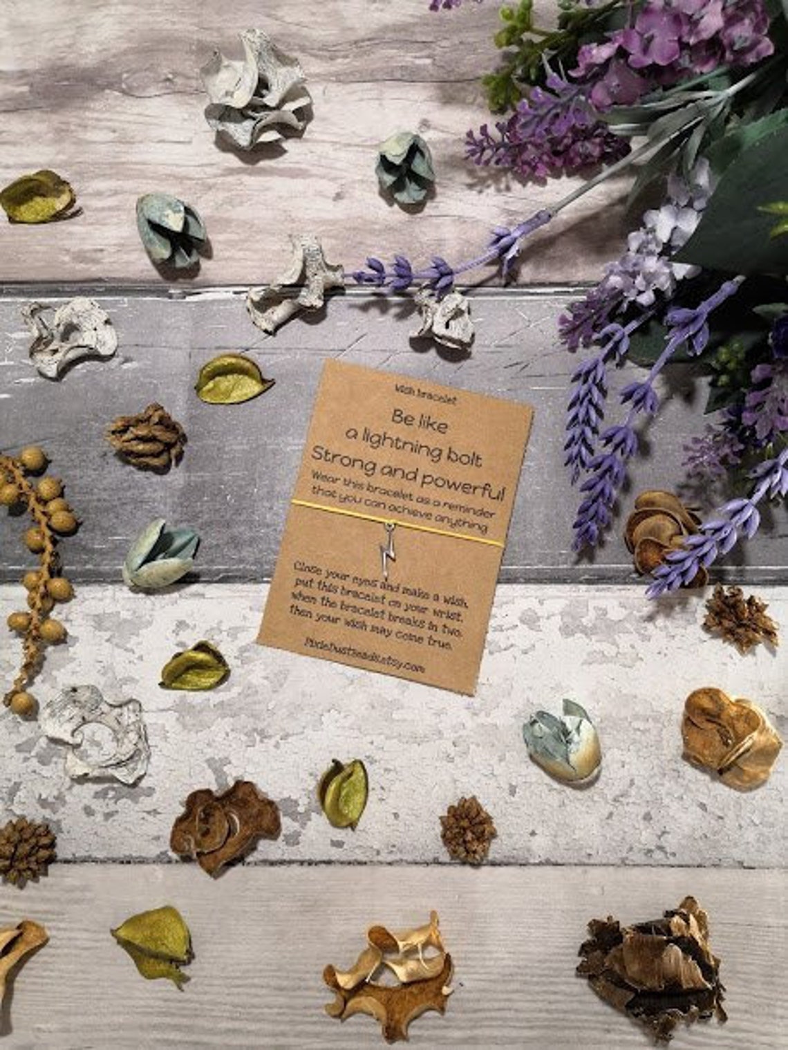 Lightning Wish Bracelet Lightning Charm bracelet Lightning | Etsy