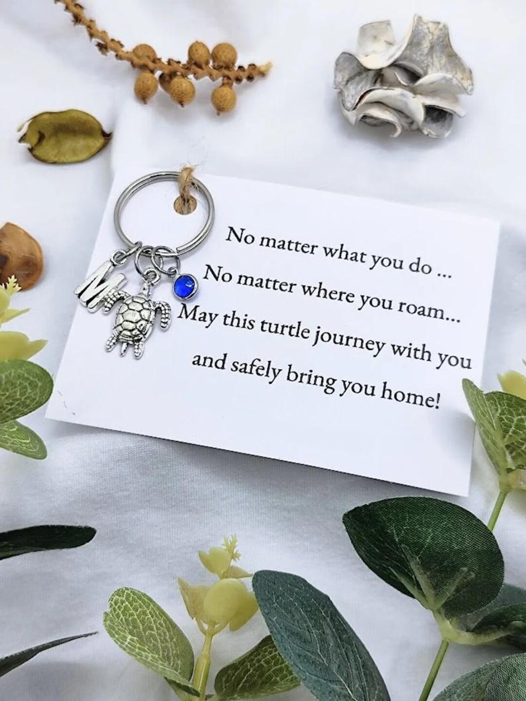 Travel Keyring Travel Turtle Keyring Turtle Keyring Sea Life Keyring ...