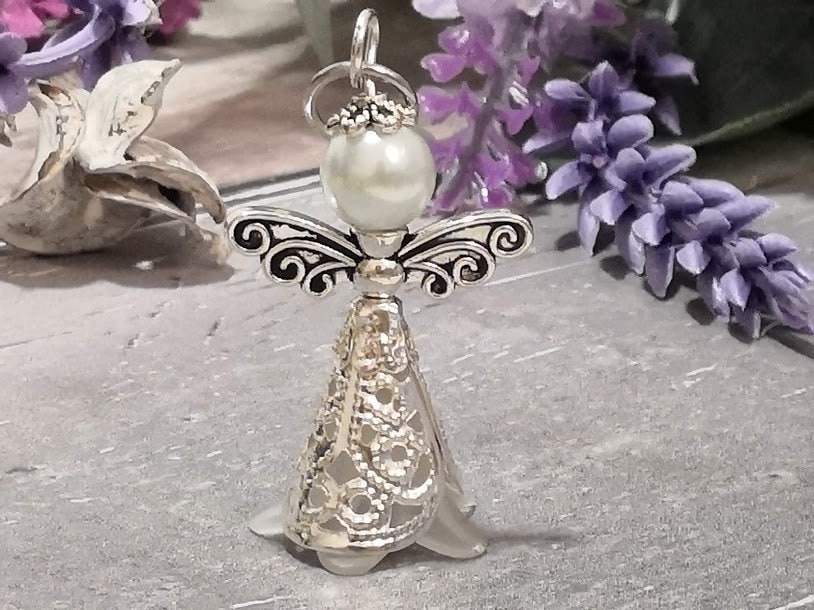 Guardian Angel Keyring guardian Angel Keychain Guardian - Etsy