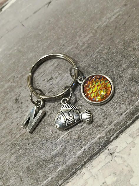 Sea Life Keyring, Mermaid Keyring, Starfish Keyring, Turtle Keyring ...