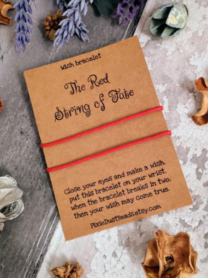 The Red String of Fate Red string bracelet Red bracelet | Etsy