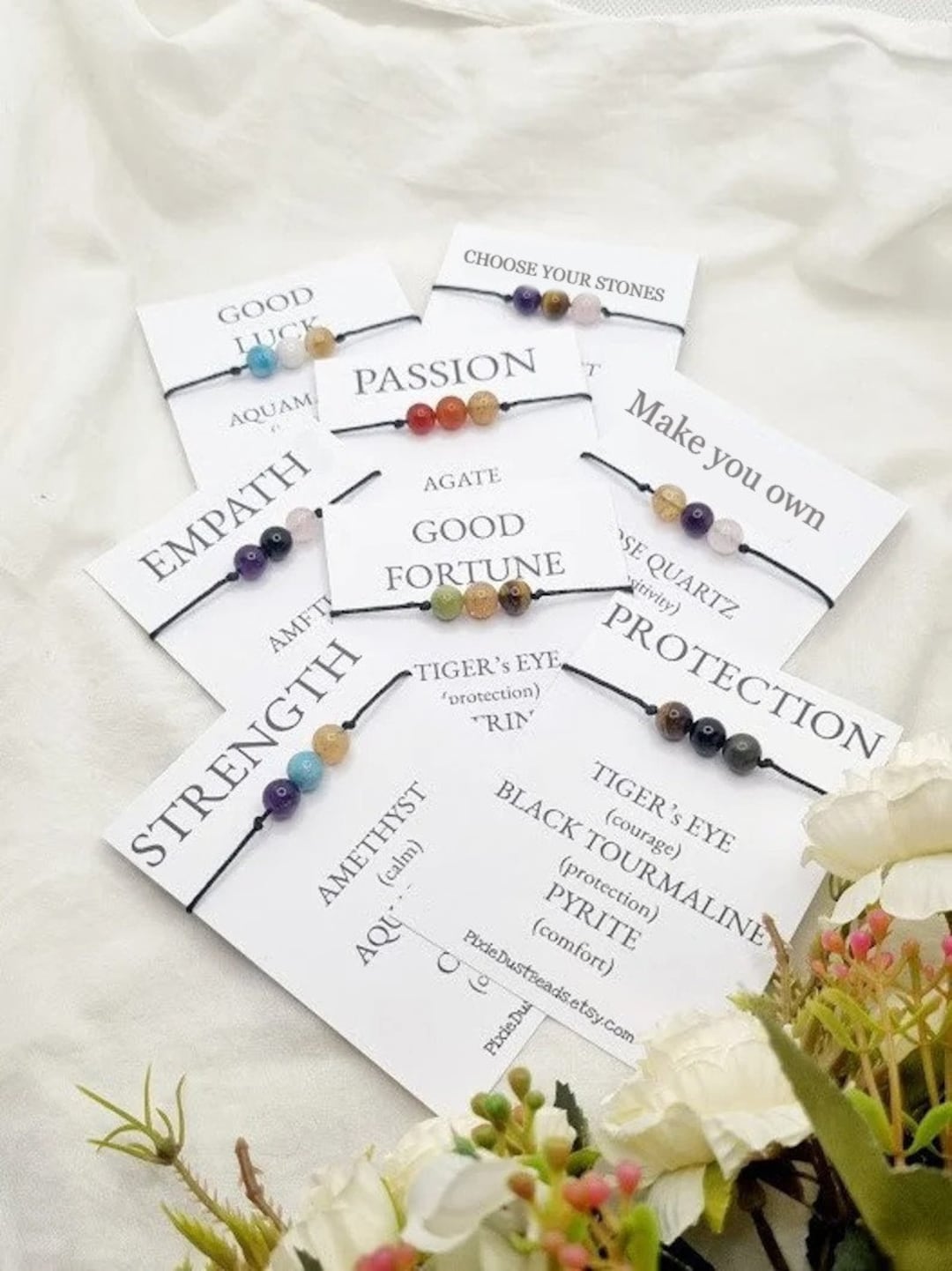 Crystal Wish Bracelet Crystl Gift Gemstone Bracelet Yoga Wish Bracelet ...