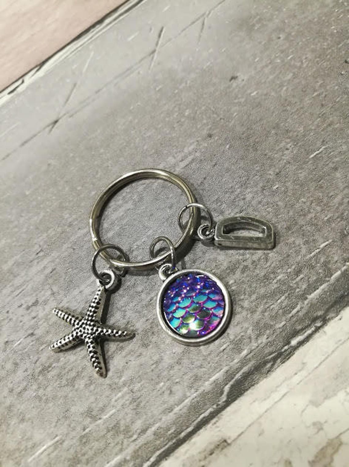 Sea Life Keyring, Mermaid Keyring, Starfish Keyring, Turtle Keyring ...