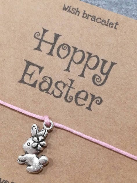Hoppy Easter Bunny Easter Wish Bracelet Easter Jewelry | Etsy