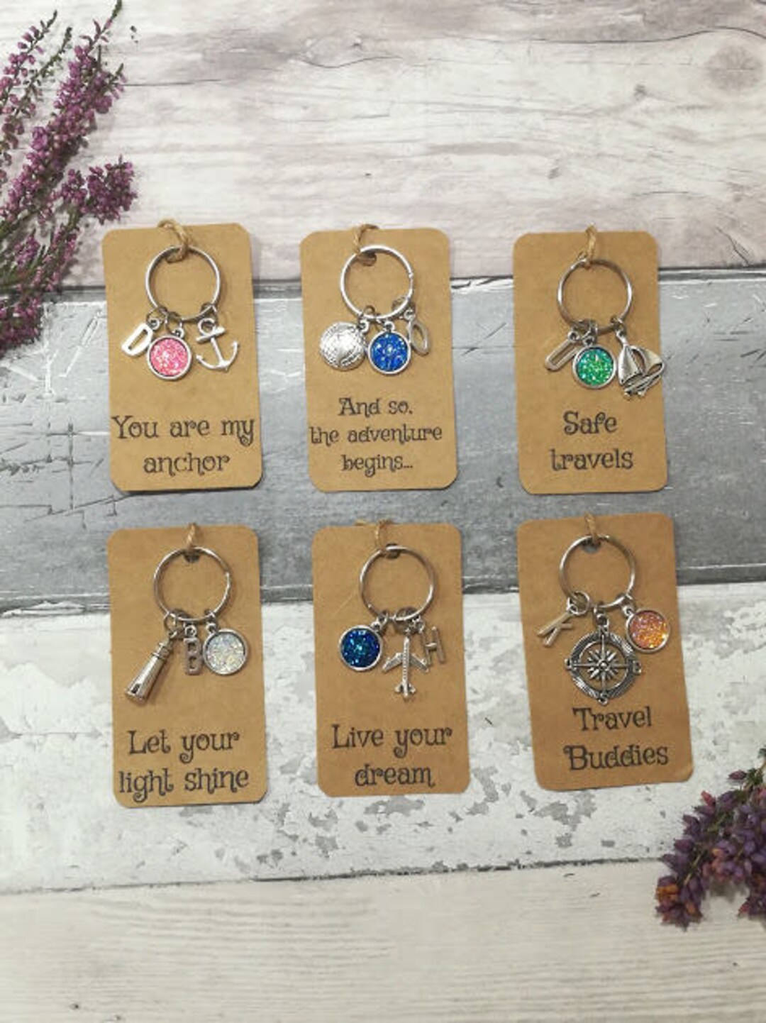 Travel Keyring Compass Keyring Personalised Keychain - Etsy UK