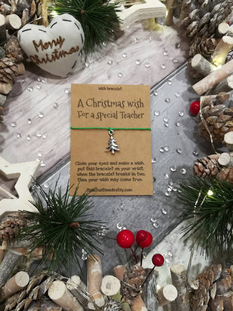 A Christmas Wish for a Special Teacher Teacher Christmas | Etsy