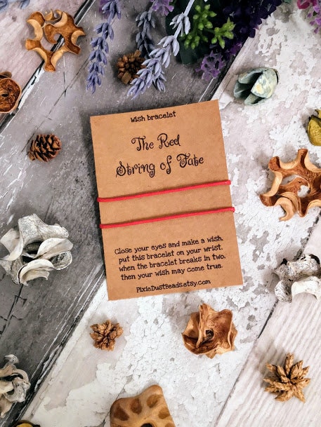 The Red String of Fate Red string bracelet Red bracelet | Etsy