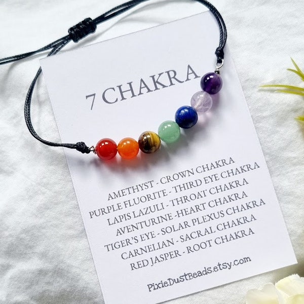 7 Chakra Bracelet - Etsy
