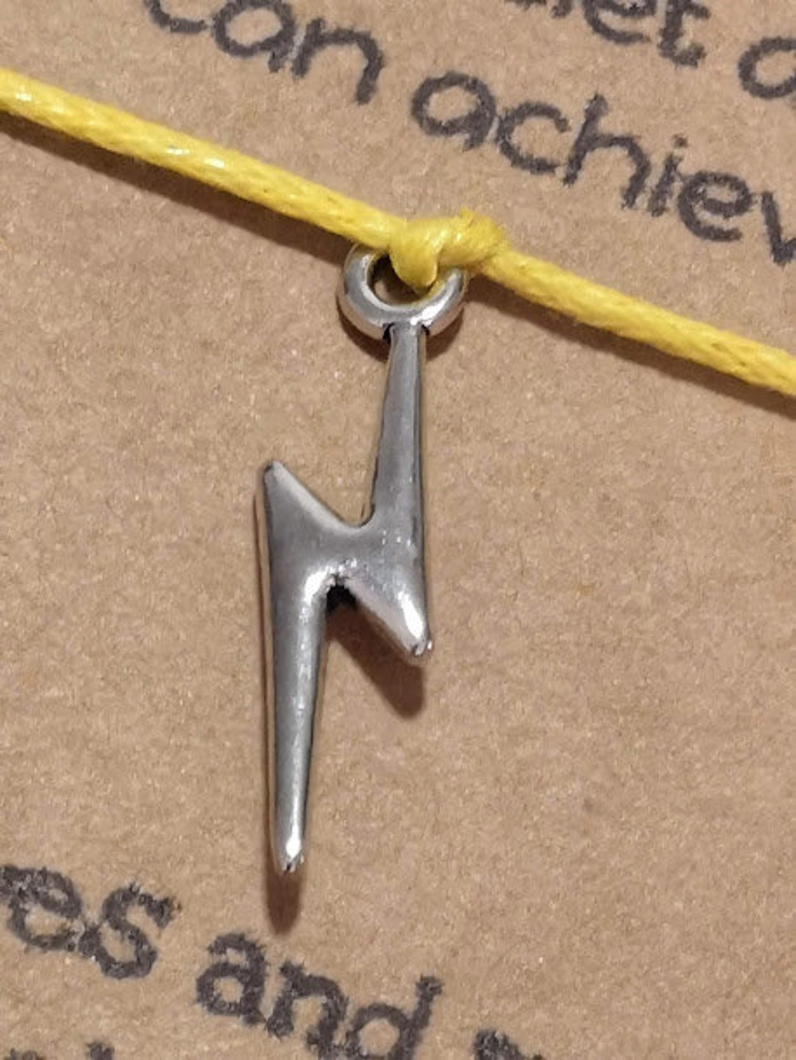 Lightning Wish Bracelet Lightning Charm bracelet Lightning | Etsy