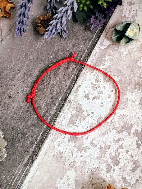The Red String of Fate Red string bracelet Red bracelet | Etsy