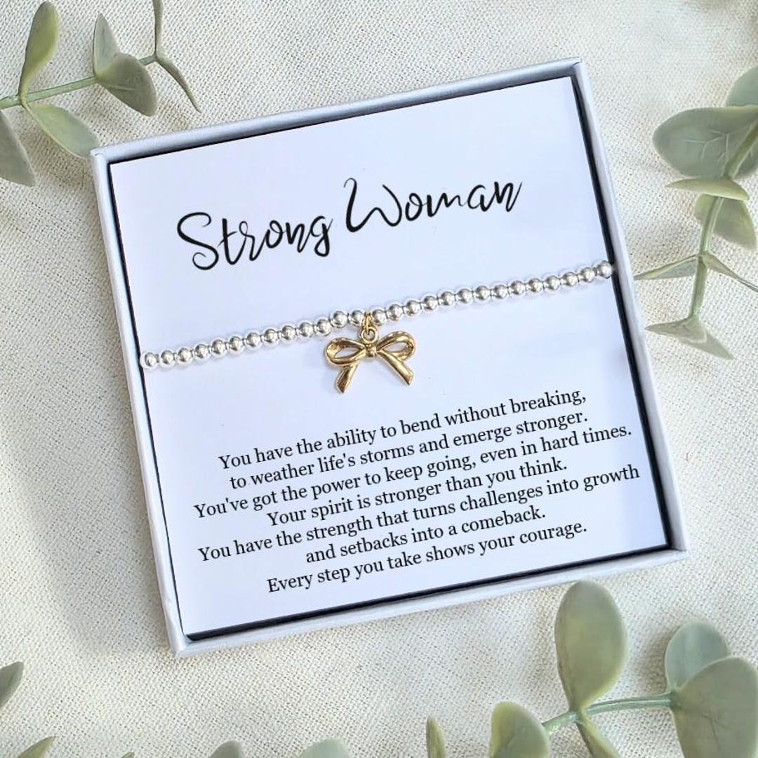 Strong Woman Bracelet - Empowerment Gift Resiliance Bracelet ...