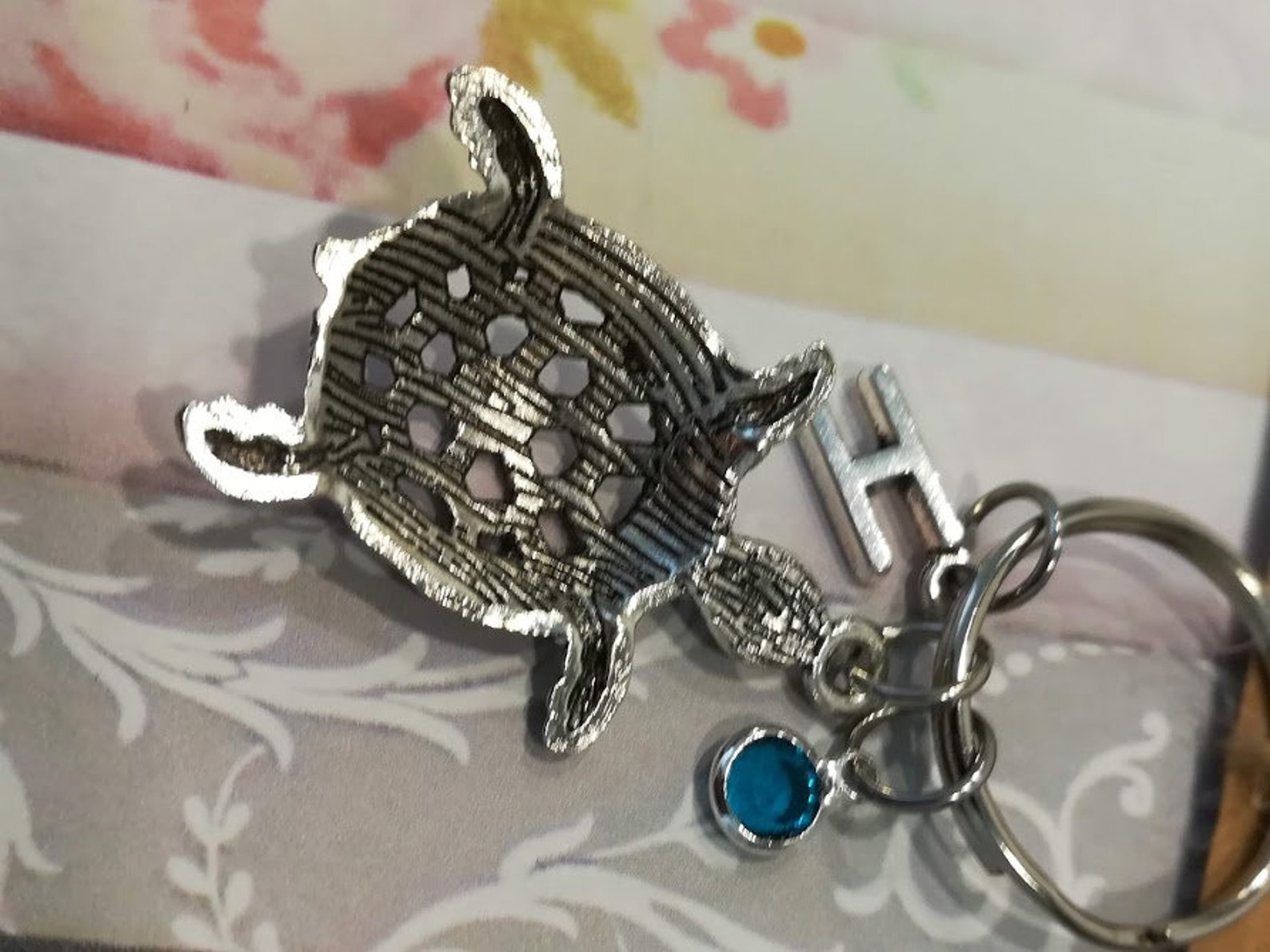 Large Turtle Keyring Turtle Keyring Turtle Keychain Sea | Etsy UK