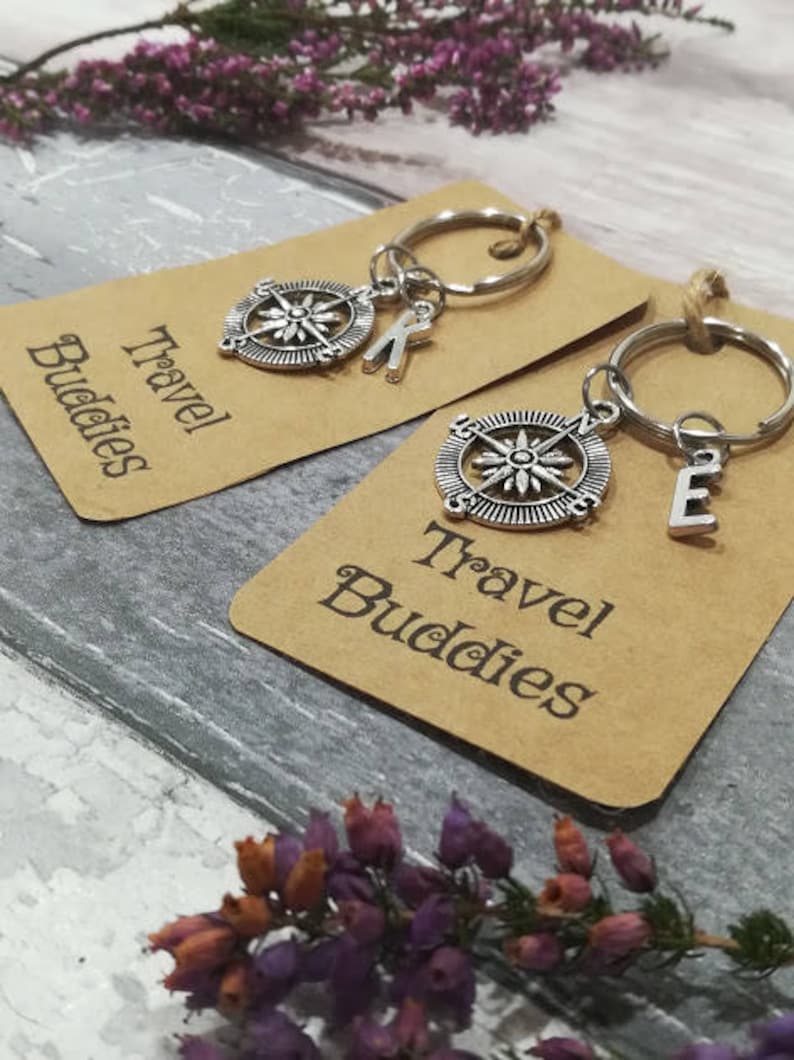Travel Keyring Travel Buddies Keyring Personalised Keychain | Etsy