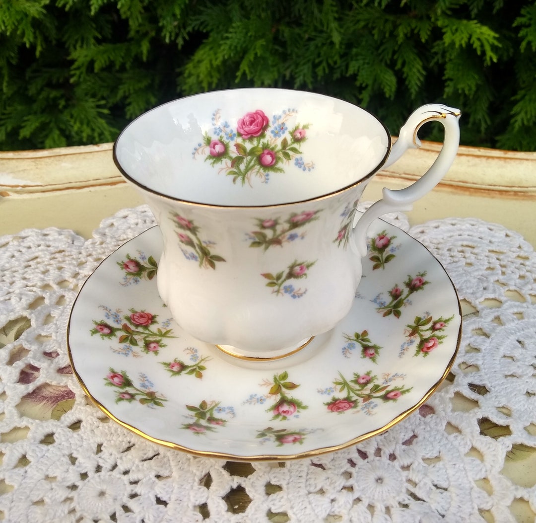 Royal Albert Bone China "winsome" Teacup and Saucer, Vintage Teacup and ...