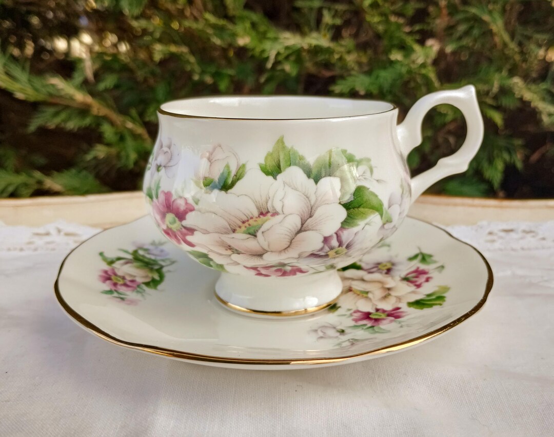 Lovely Springfield Bone China Teacup and Saucer, Vintage Teacup - Etsy