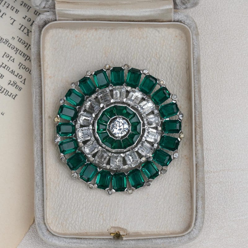 Trifari Emerald Green - Etsy