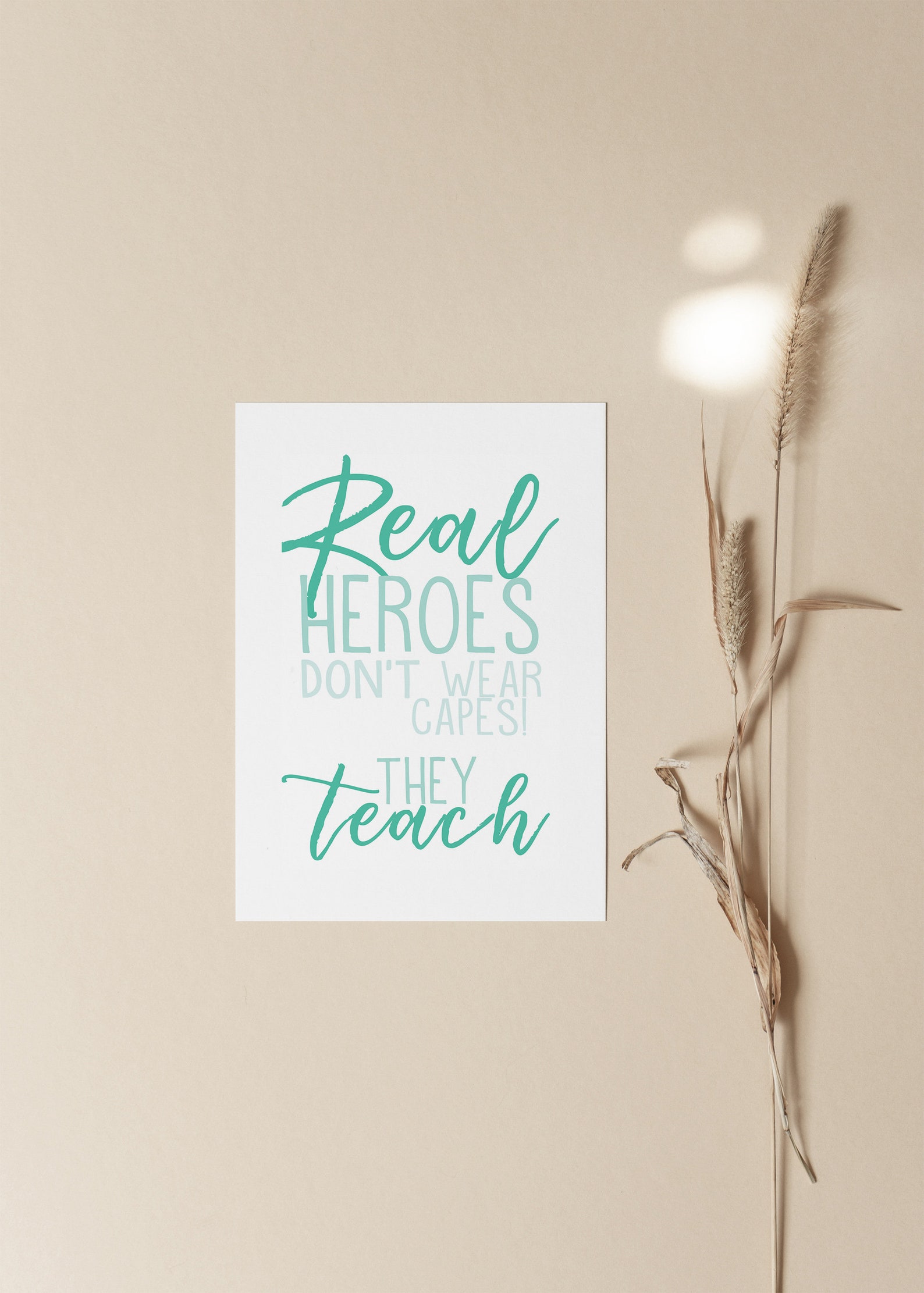 Hero Teacher Printable Card, Printable Greetings Card, Teacher Thank ...