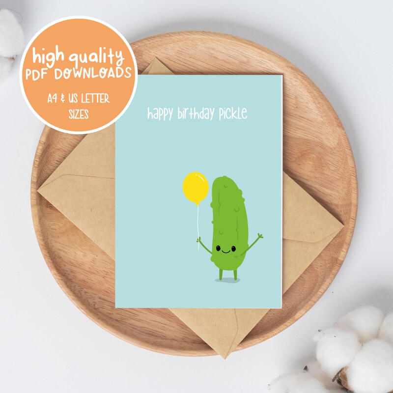 Pickle Card - Etsy