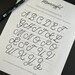 Lettering Practice Tracing Sheet Guidelines Monoline Capital Letters ...