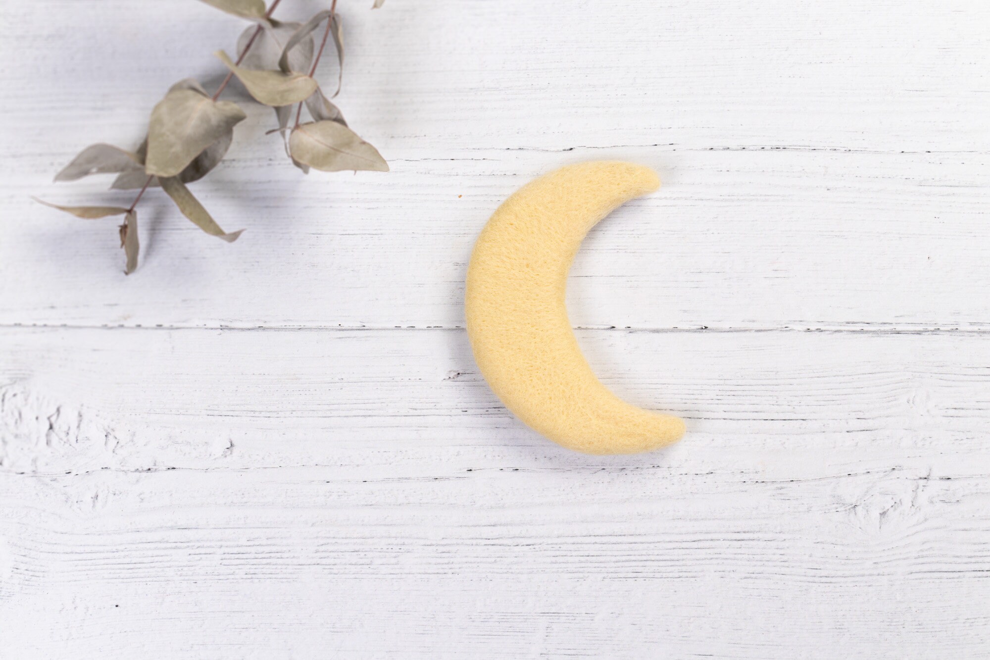 Newborn Moon Props Felted Moon and Stars Wool Felt Shapes | Etsy