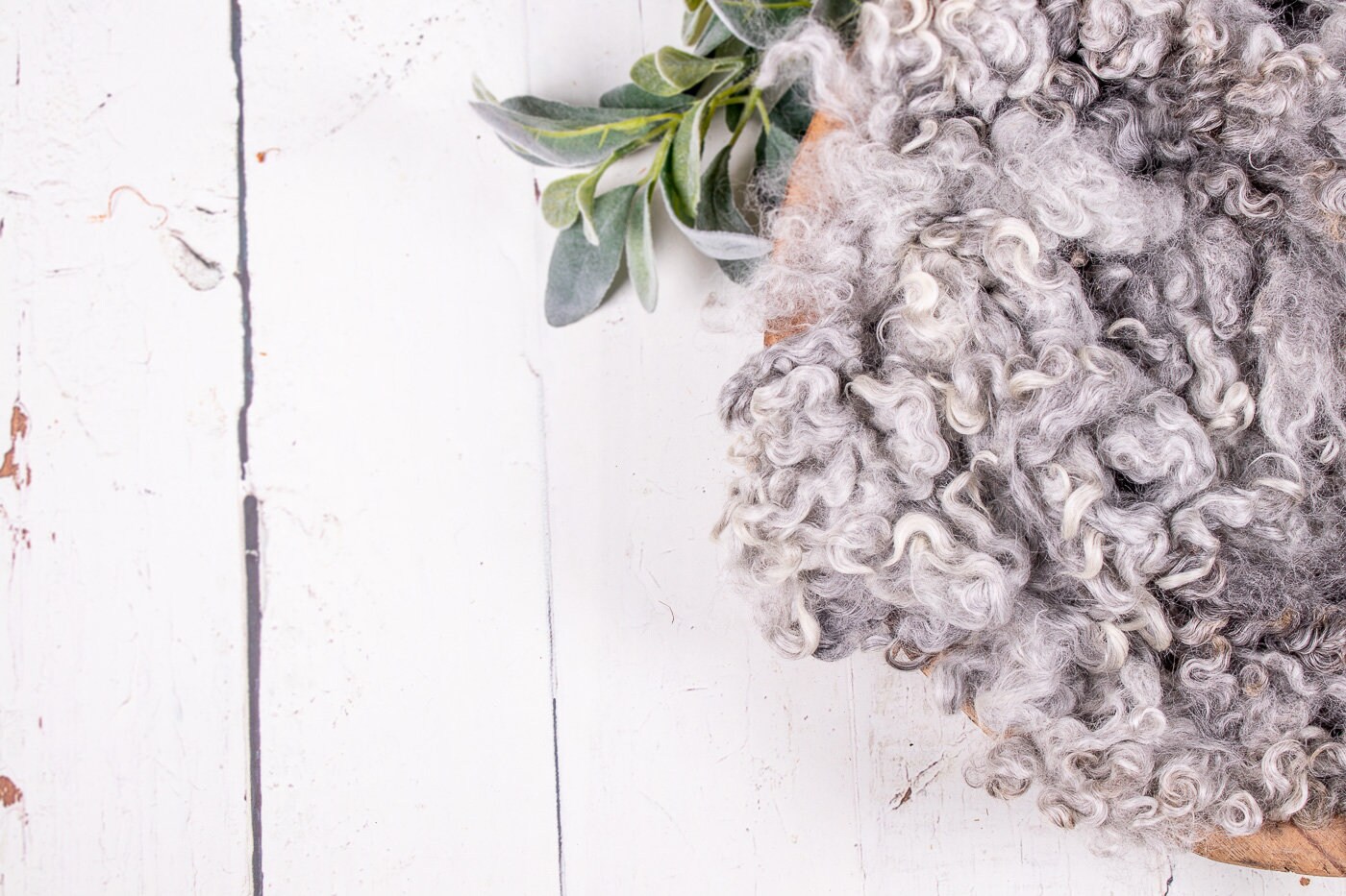 Grey Texture Fluff Photo Prop Basket Stuffer Loose Curls - Etsy