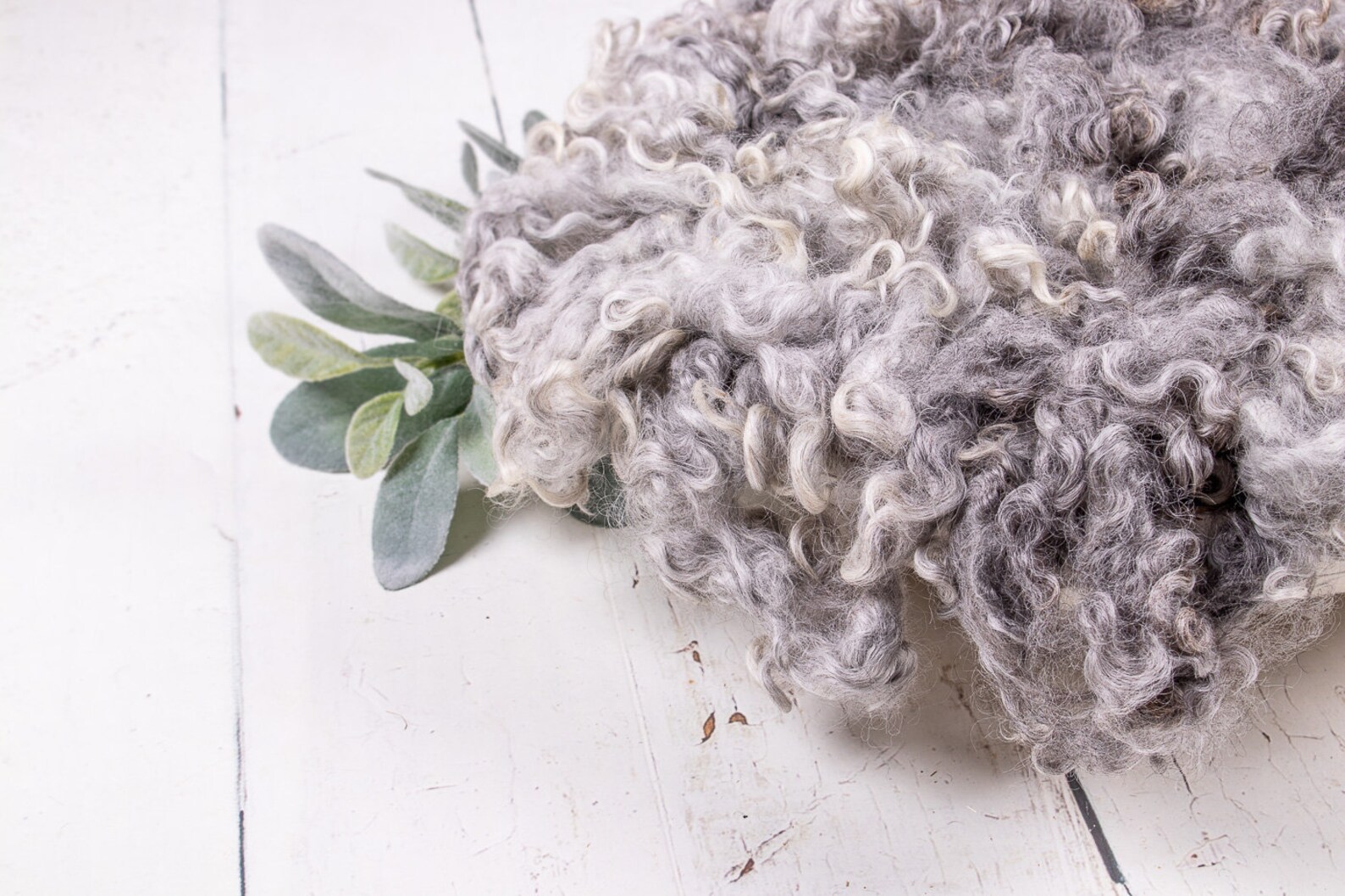 Grey Texture Fluff Photo Prop Basket Stuffer Loose Curls - Etsy