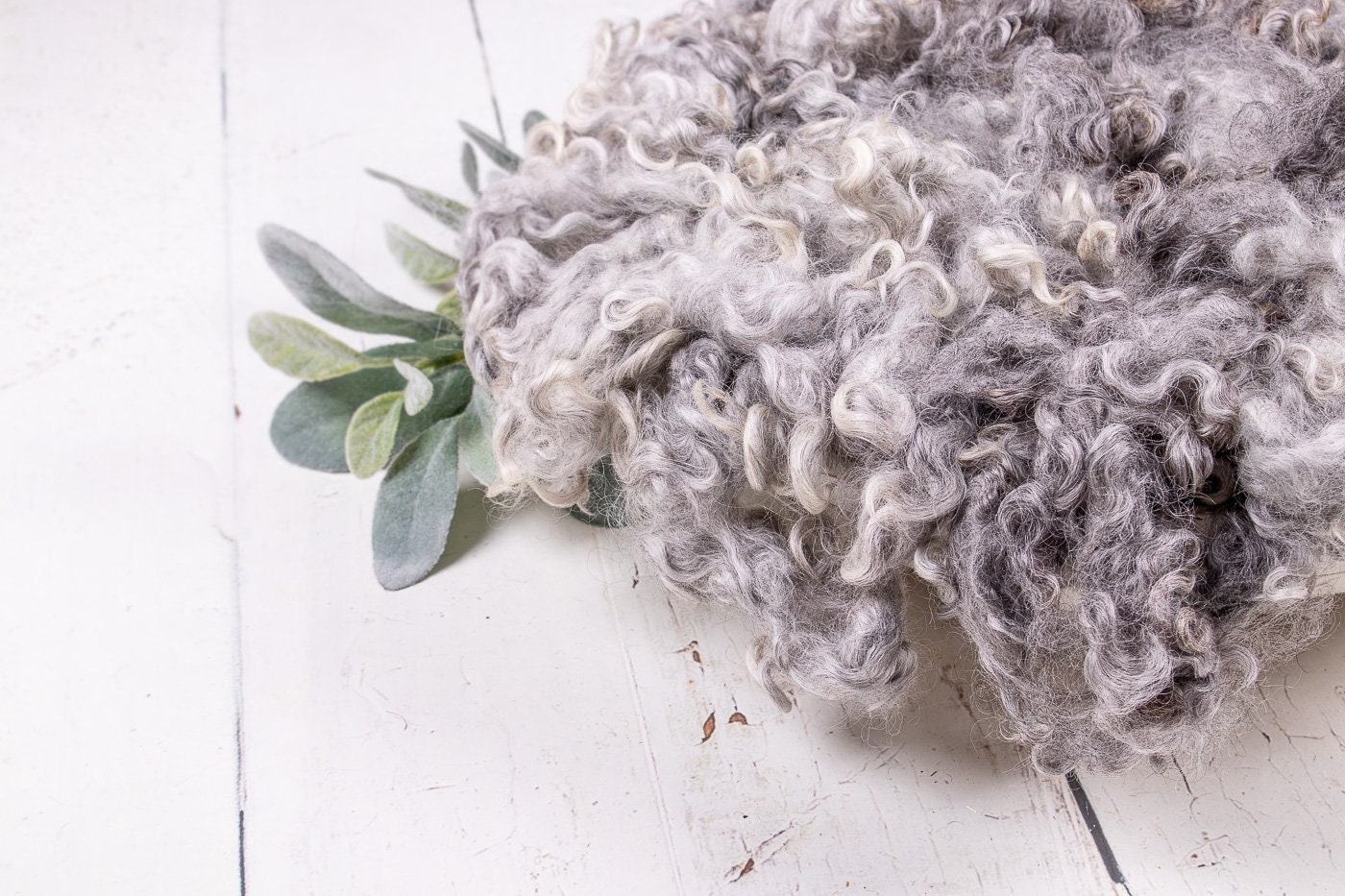 Grey Texture Fluff Photo Prop Basket Stuffer Loose Curls - Etsy