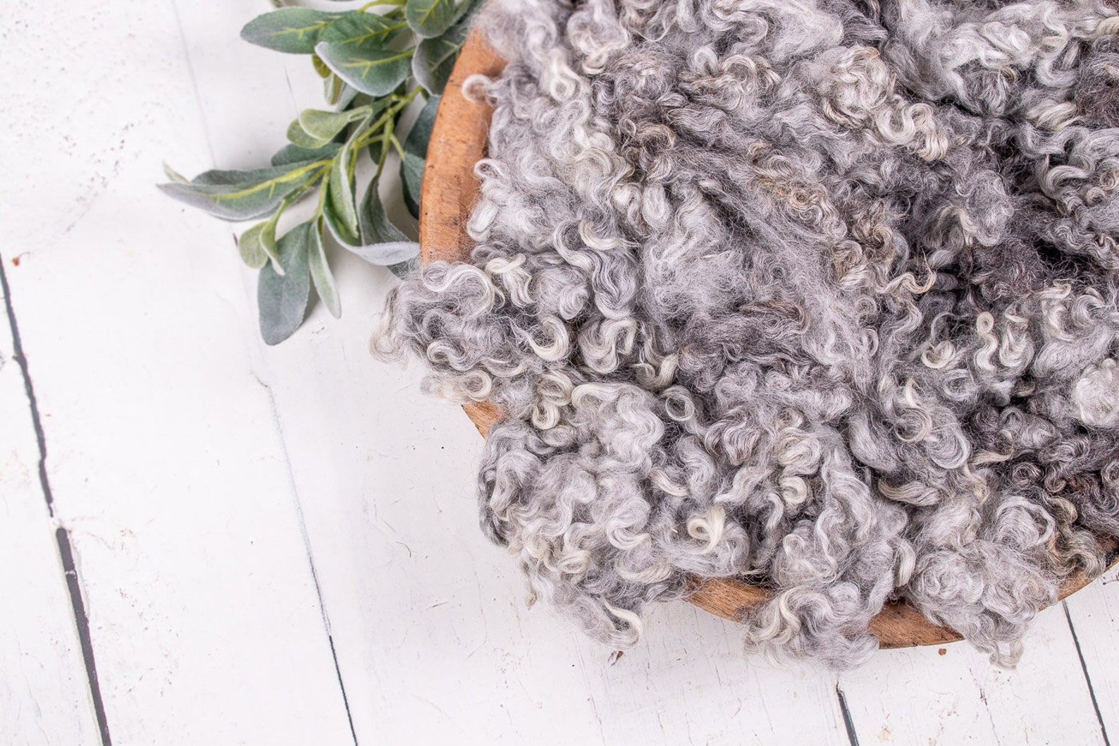 Grey Texture Fluff Photo Prop Basket Stuffer Loose Curls - Etsy