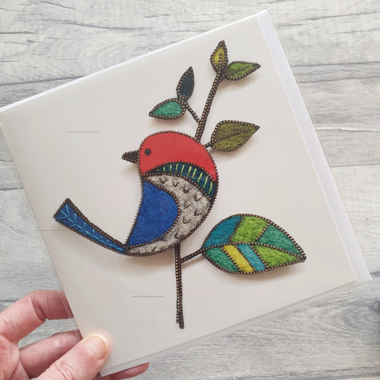 Garden Bird Greetings Card With Envelope Blank Inside - Etsy