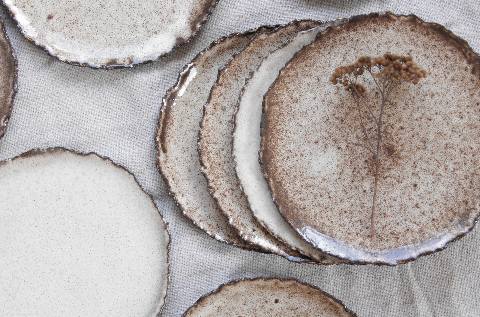 Small Plate Black Ceramic Rustic - Etsy