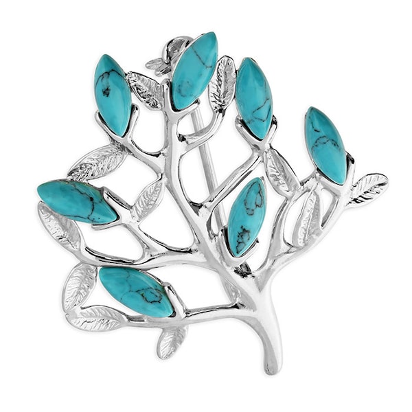 Turquoise Brooch - Etsy