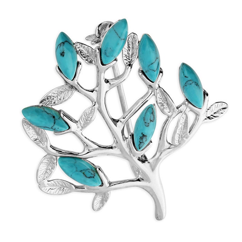 Turquoise Brooch - Etsy