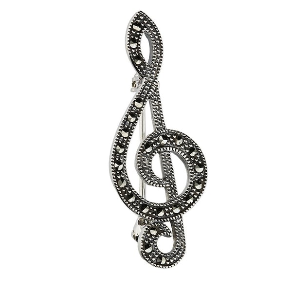 Treble Clef Brooch - Etsy UK
