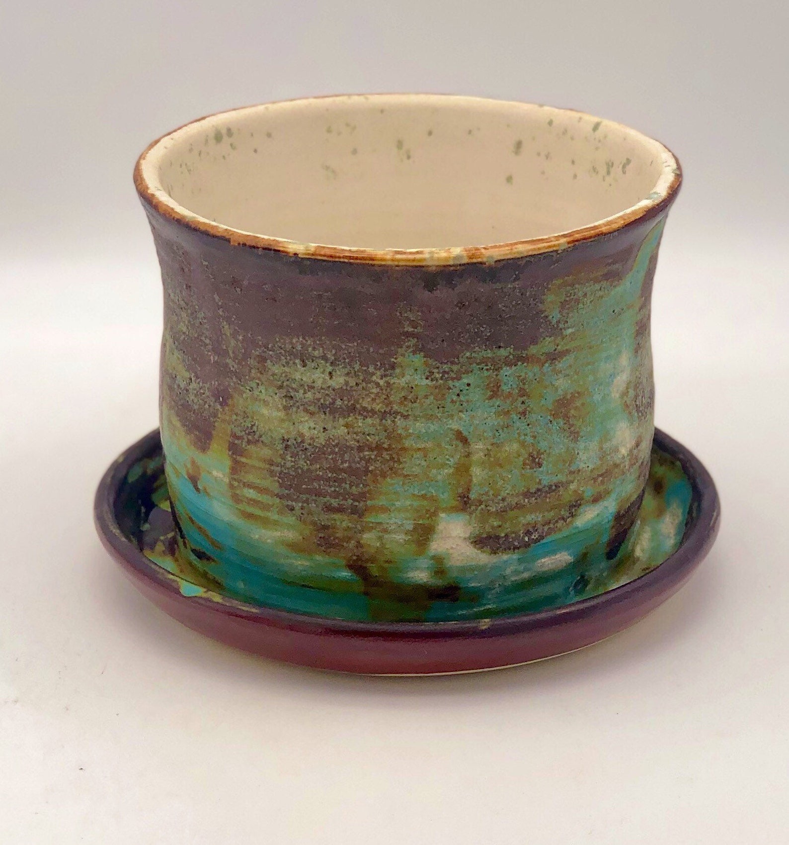 Rustic Matte One Piece Wheel Thrown Stoneware Planter - Etsy