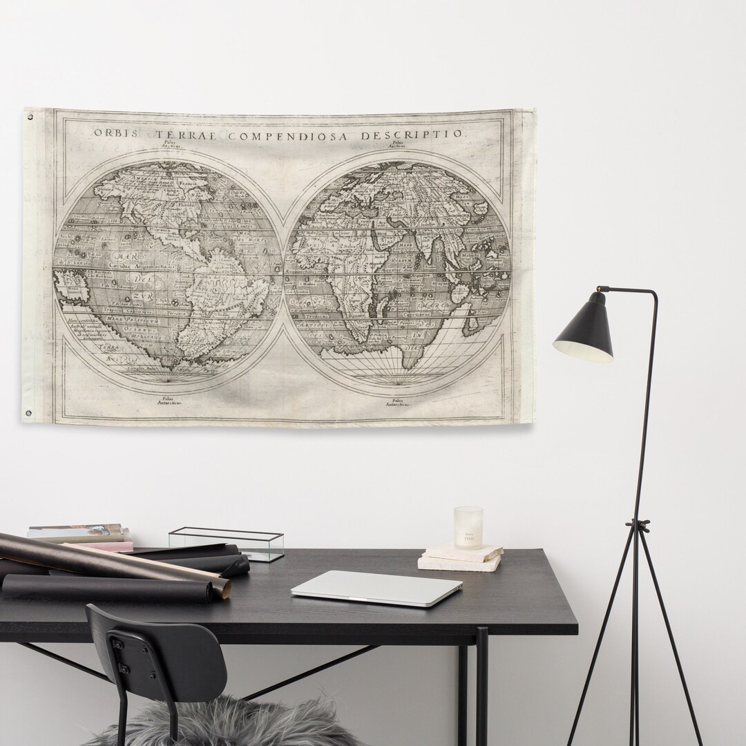 Old World Map Tapestry - Etsy