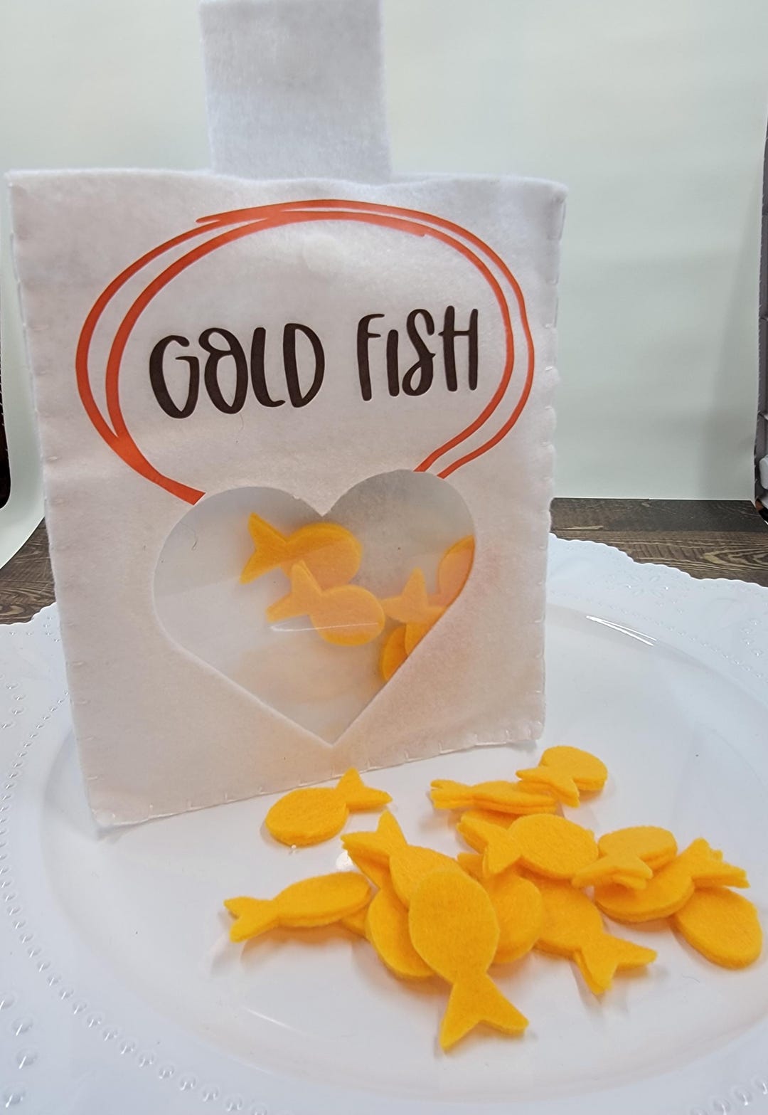 Felt Pretend Play Goldfish Crackers - Etsy